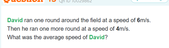 David ran one round around the field at a | StudyX