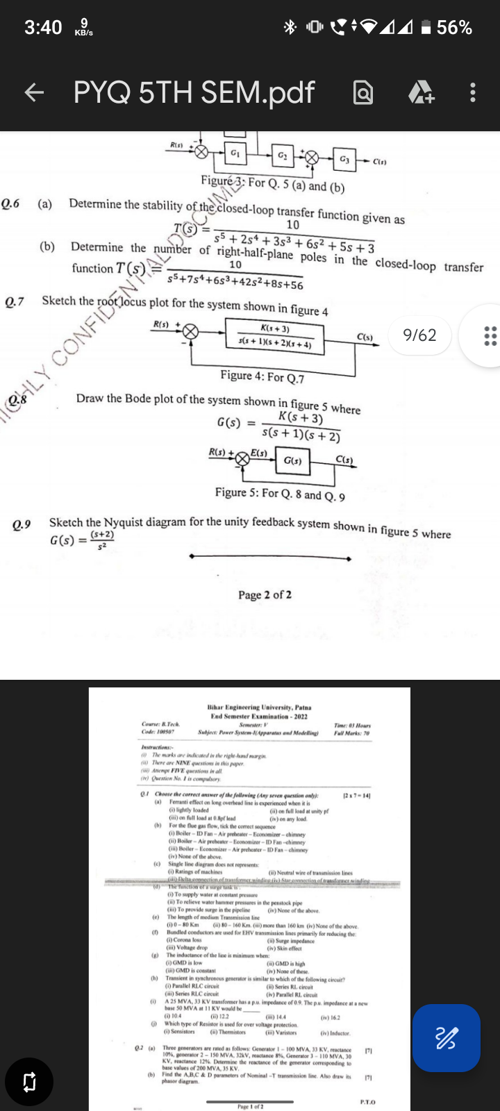 Q.6 (a) Determine the stability of the | StudyX