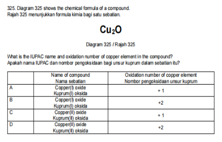 325. Diagram 325 shows the chemical formula | StudyX
