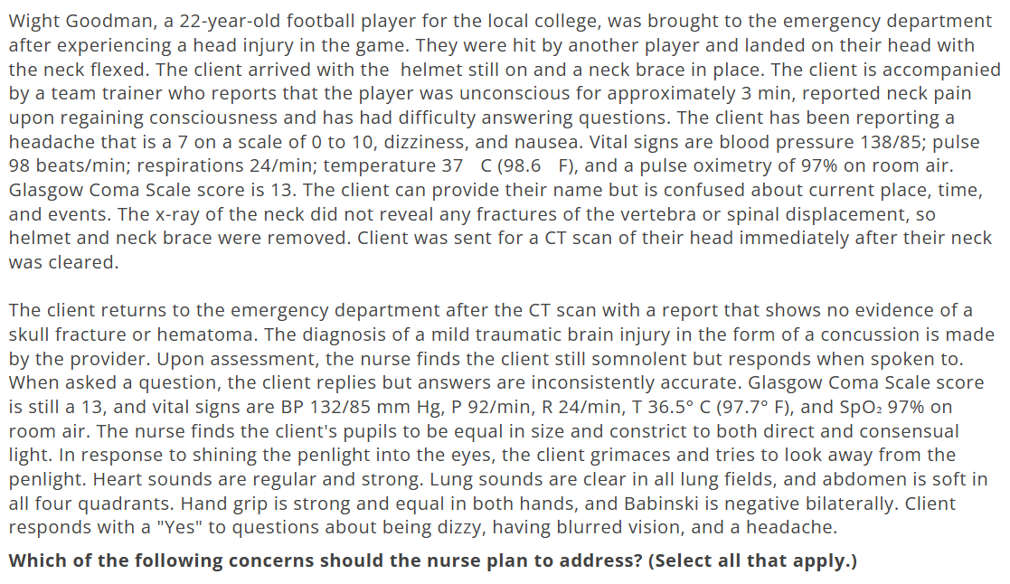 Wight Goodman, a 22-year-old football player | StudyX