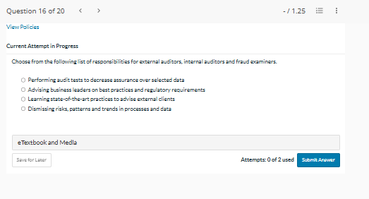Choose from the following list of | StudyX
