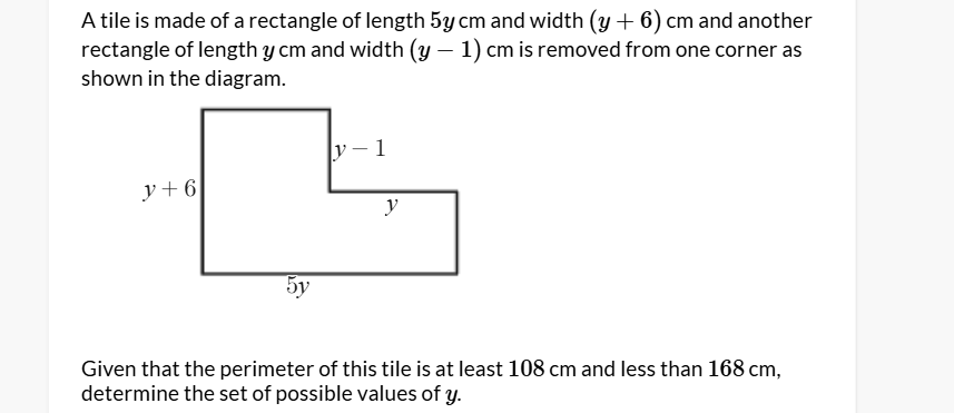 A tile is made of a rectangle of length | StudyX