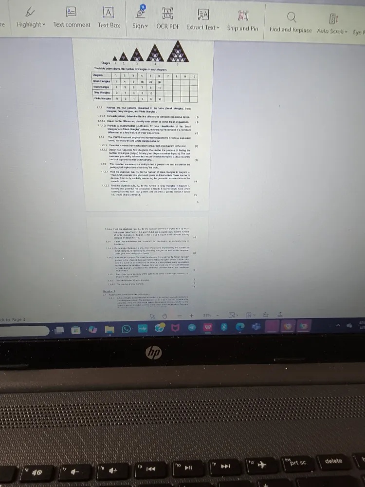 Diagrams The table below shows the number of | StudyX