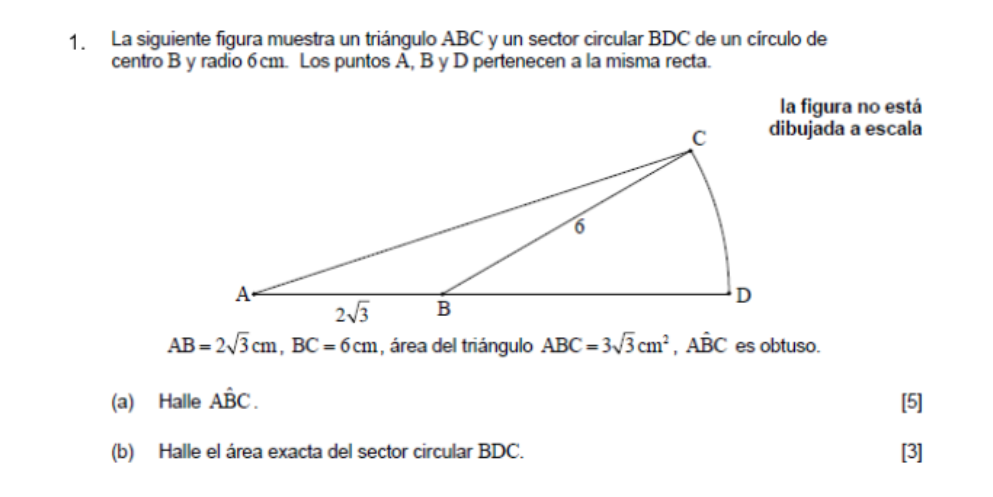 1. La siguiente figura muestra un triángulo | StudyX