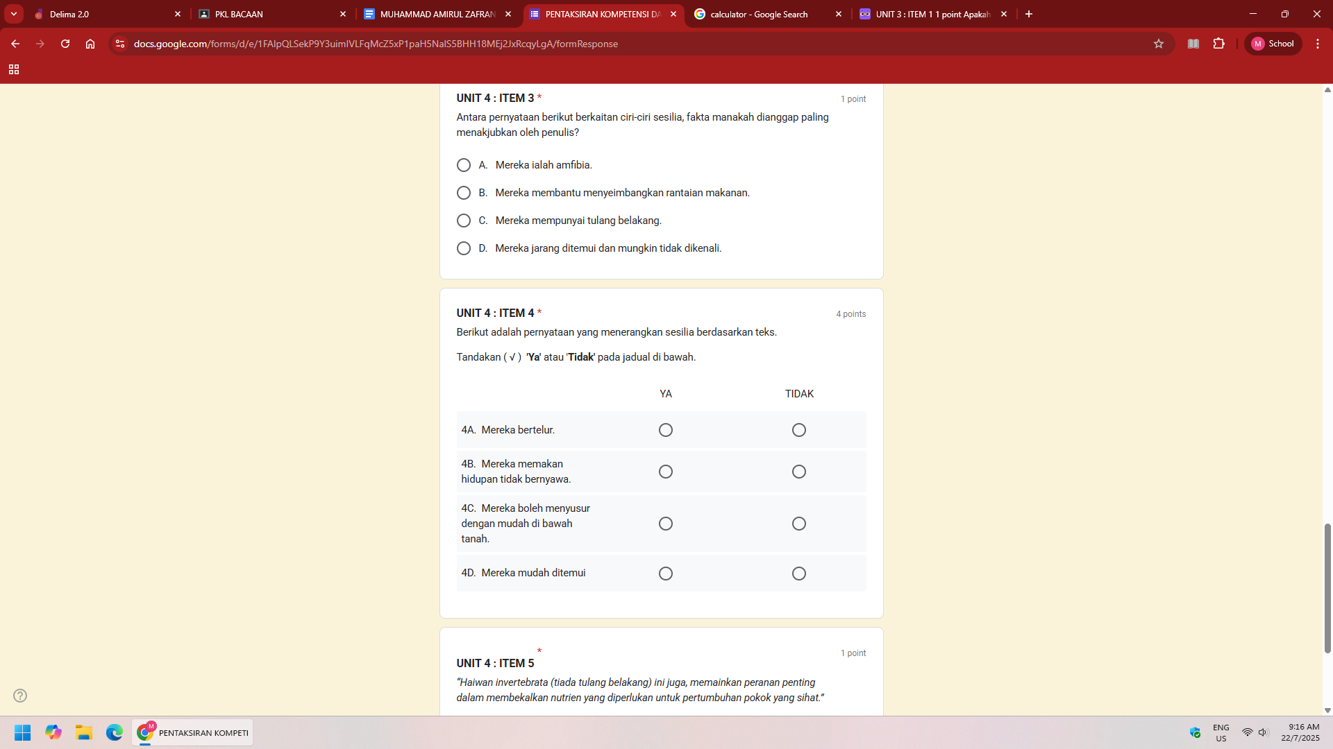 UNIT 4: ITEM 1 Berdasarkan teks, apakah | StudyX