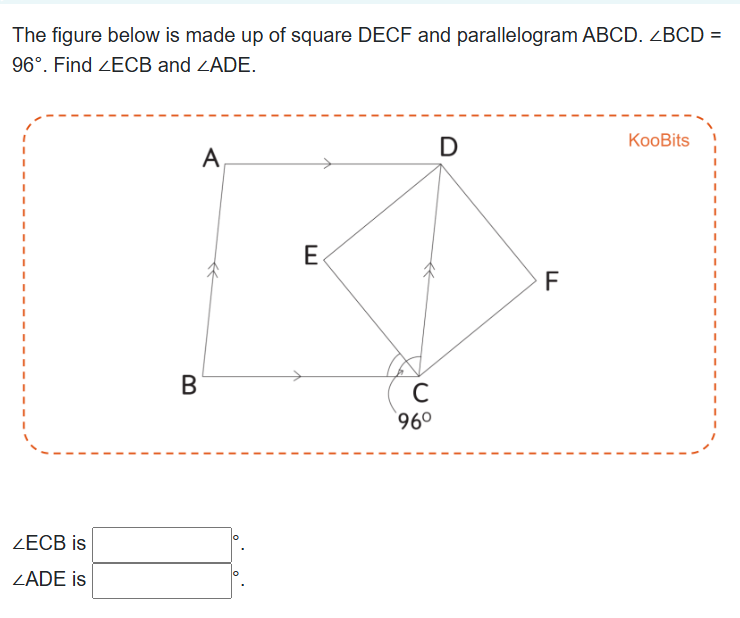 The figure below is made up of square DECF | StudyX