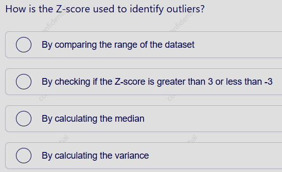 How is the Z-score used to identify | StudyX