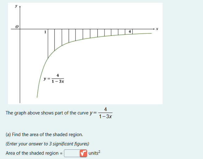 The graph above shows part of the curve $y = | StudyX