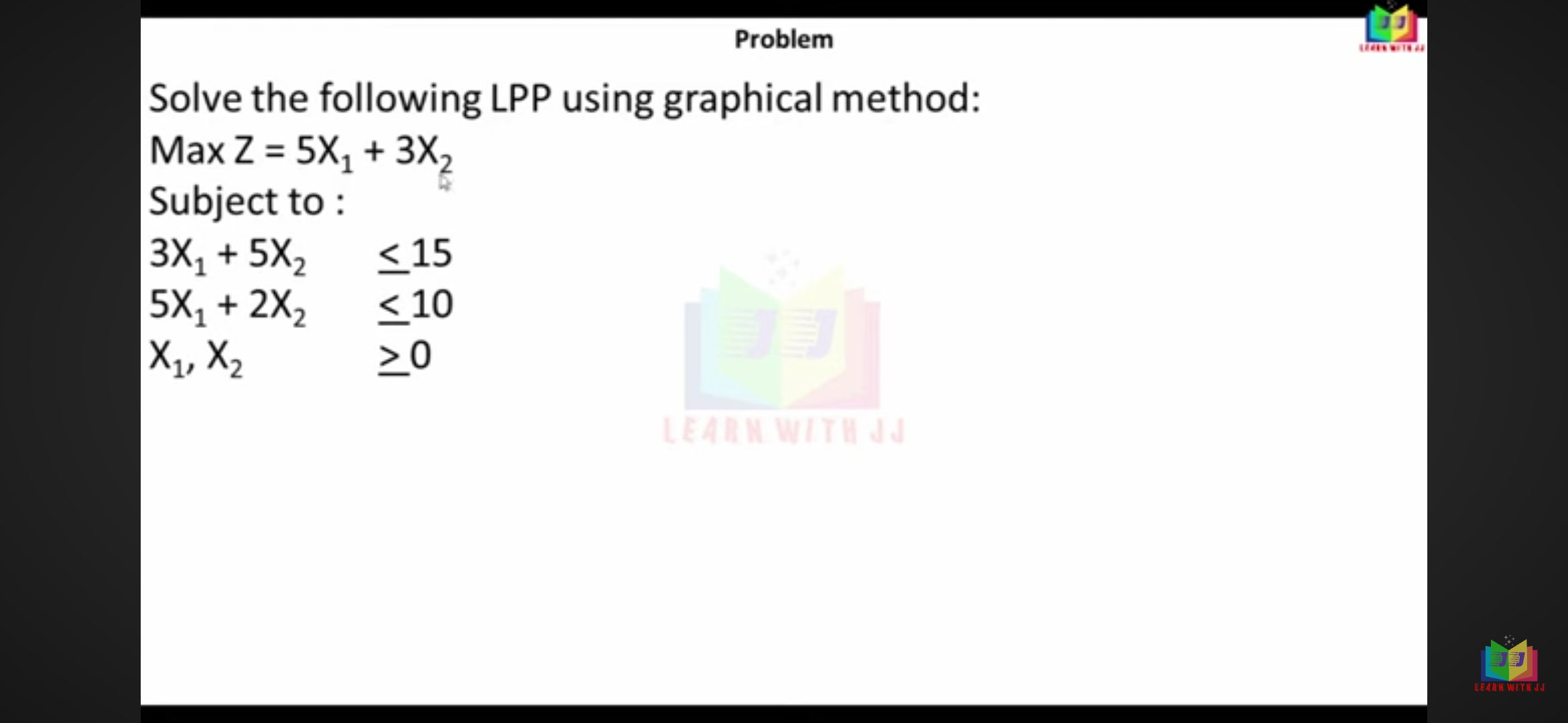 Solve the following LPP using graphical | StudyX