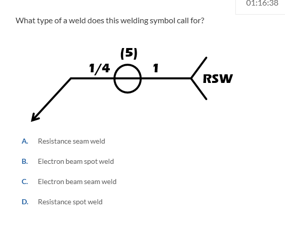 What type of a weld does this welding symbol | StudyX