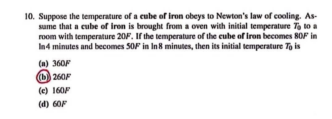 10. Suppose the temperature of a cube of | StudyX