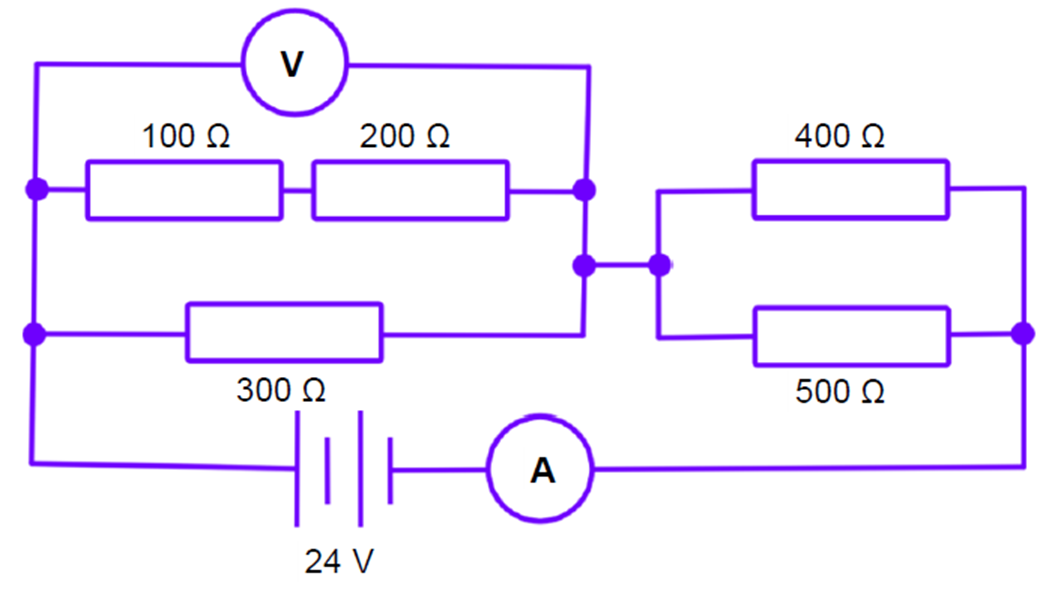 (a) Calculate the reading of the voltmeter. | StudyX