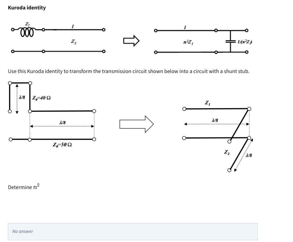 Use this Kuroda identity to transform the | StudyX
