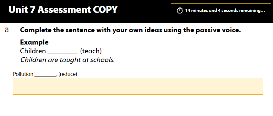 8. Complete the sentence with your own ideas | StudyX