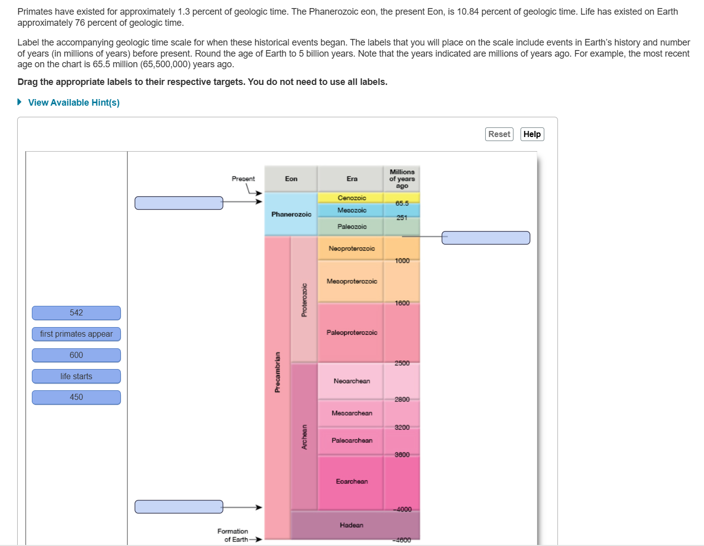 Primates have existed for approximately 1.3 | StudyX