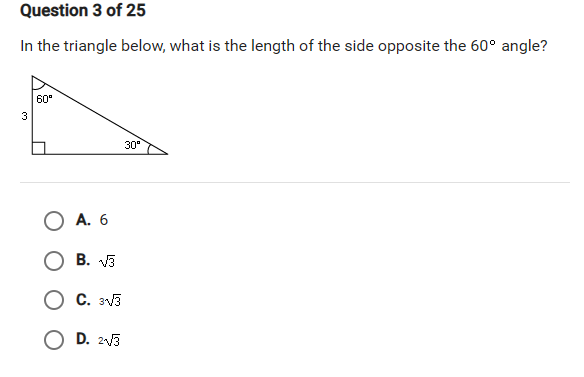 In the triangle below, what is the length of | StudyX