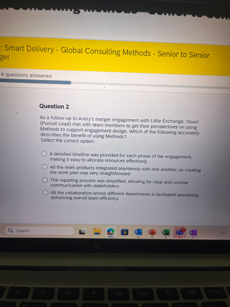Question 2 As a follow-up to Avery's merger