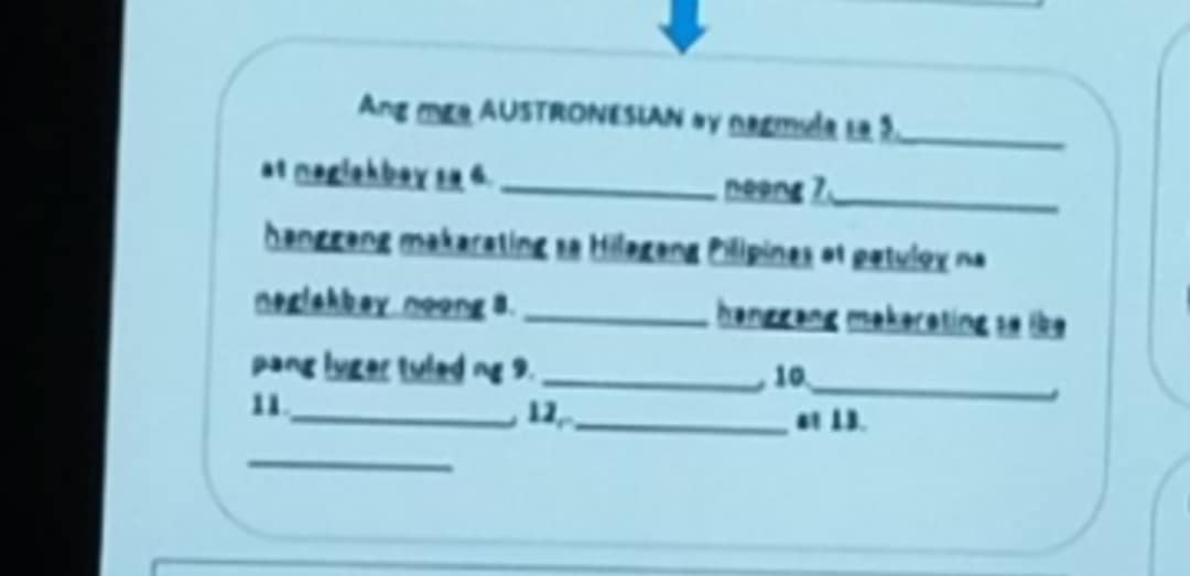 Ang mga AUSTRONESIAN ay nagmula sa 5. at