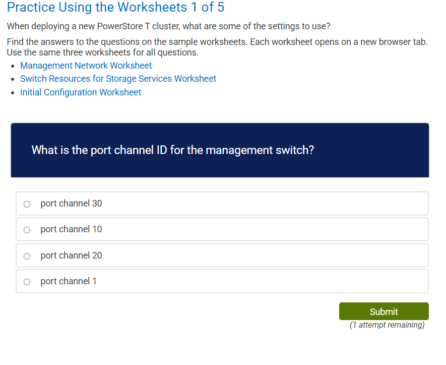 What is the port channel ID for the | StudyX