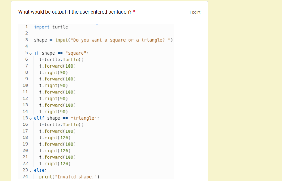 What would be output if the user entered | StudyX