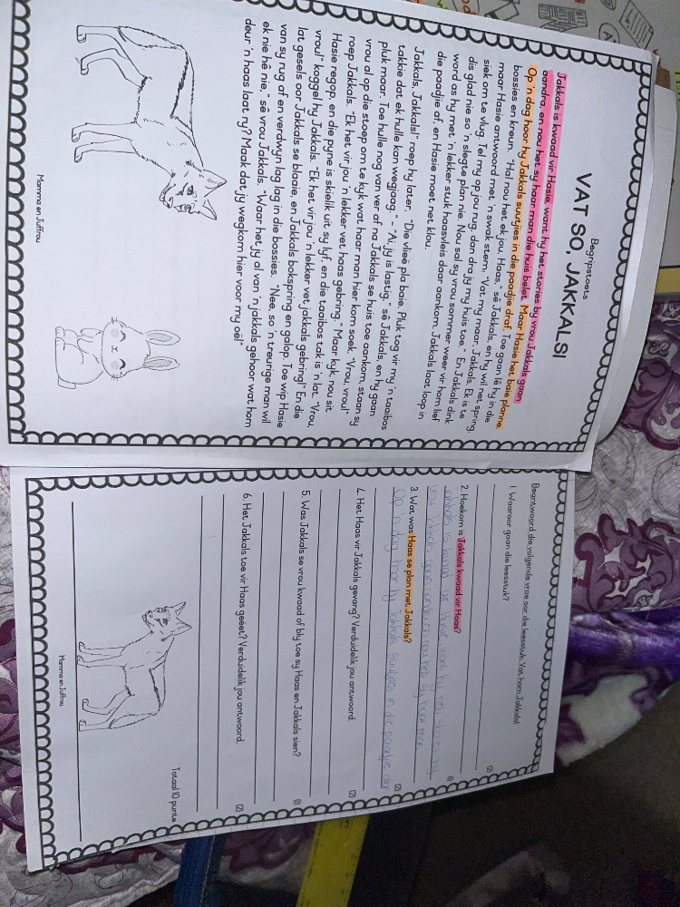 1. Waaroor gaan die leesstuk? 2. Hoekom is | StudyX