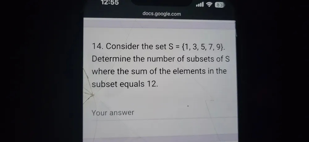 14. Consider the set S = {1, 3, 5, 7, 9}. | StudyX