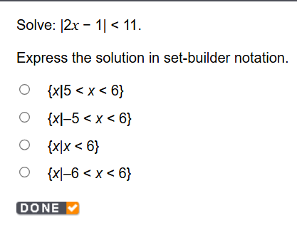 Solve: $|2x - 1|