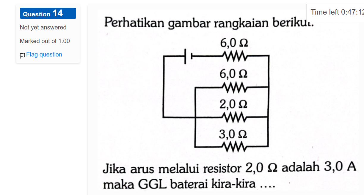 Perhatikan gambar rangkaian berikut. | StudyX