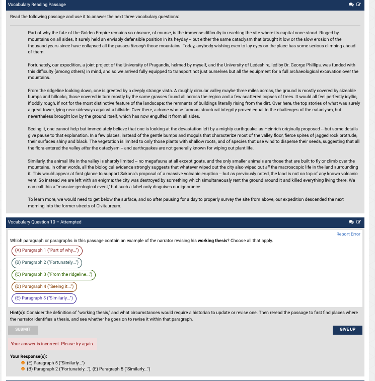 Which paragraph or paragraphs in this | StudyX