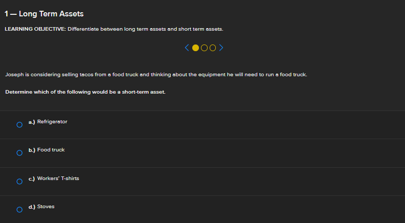 1- Long Term Assets LEARNING OBJECTIVE: | StudyX