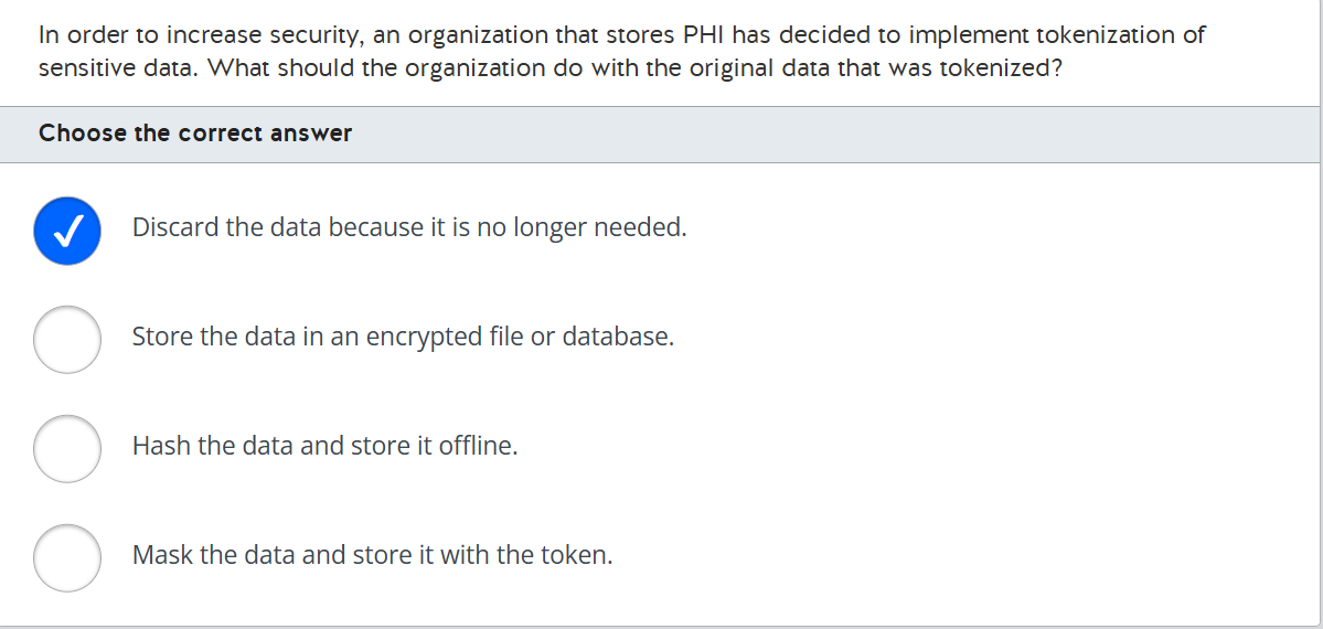 In order to increase security, an | StudyX
