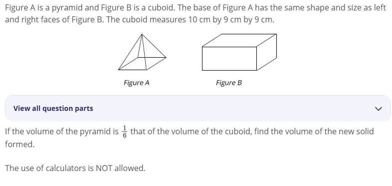 Figure A is a pyramid and Figure B is a | StudyX