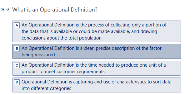 93 → What is an Operational Definition? A | StudyX