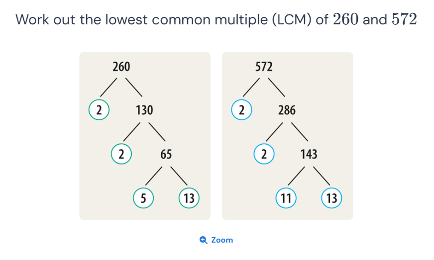 Work out the lowest common multiple (LCM) of | StudyX