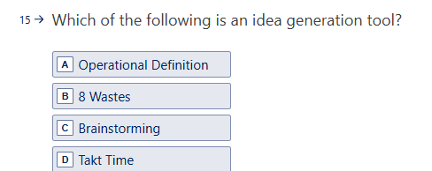 15 → Which of the following is an idea | StudyX