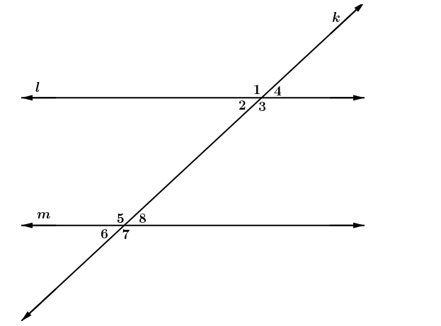 Examine the diagram. Given a transversal | StudyX