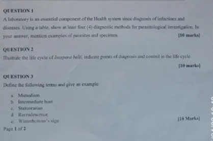 QUESTION 1 A laboratory is an essential | StudyX