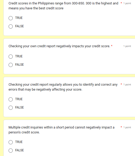 Credit scores in the Philippines range from | StudyX