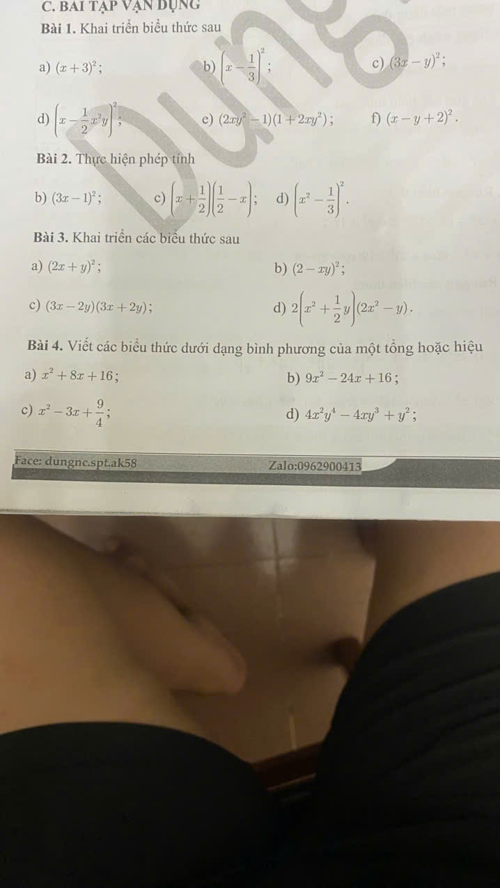 Bài 1. Khai triển biểu thức sau a) | StudyX