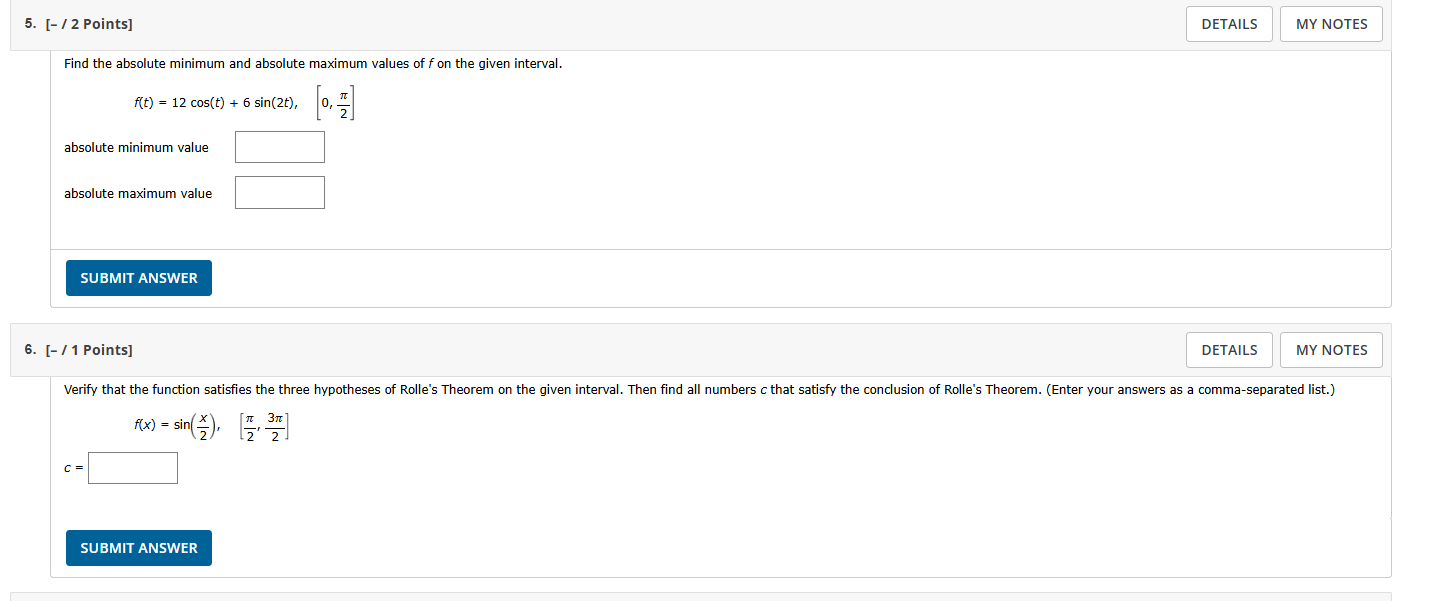 Find the absolute minimum and absolute | StudyX