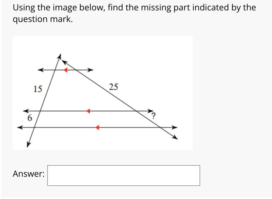 Using the image below, find the missing part