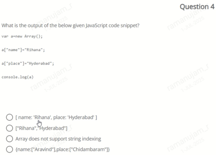 What is the output of the below given | StudyX