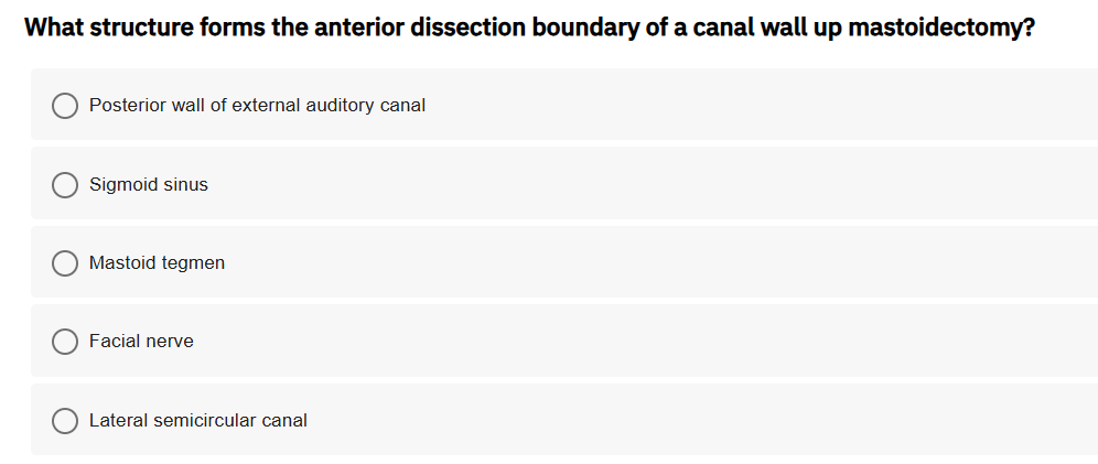 What structure forms the anterior dissection | StudyX