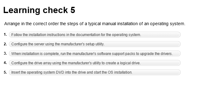 Arrange in the correct order the steps of a | StudyX