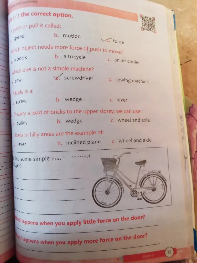 A push or pull is called: a. speed b. | StudyX