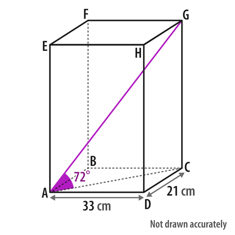 The image shows a 3D rectangular prism with | StudyX