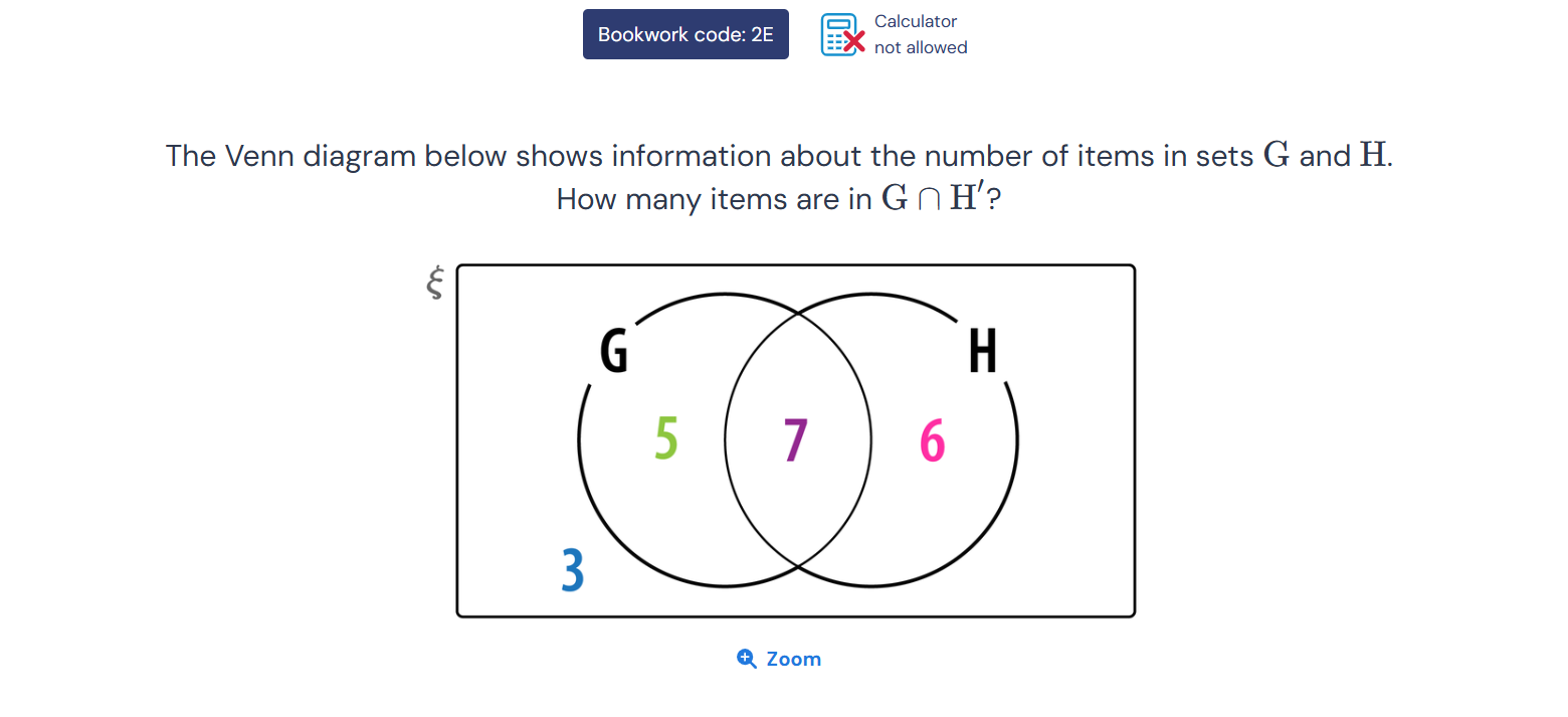 The Venn diagram below shows information | StudyX