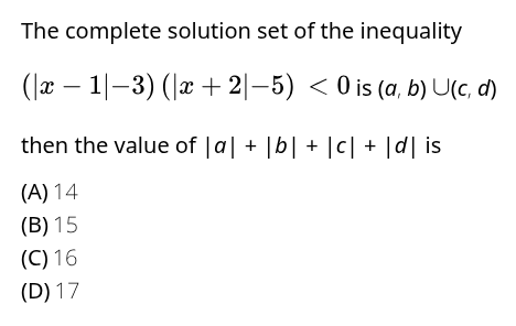 The complete solution set of the inequality | StudyX