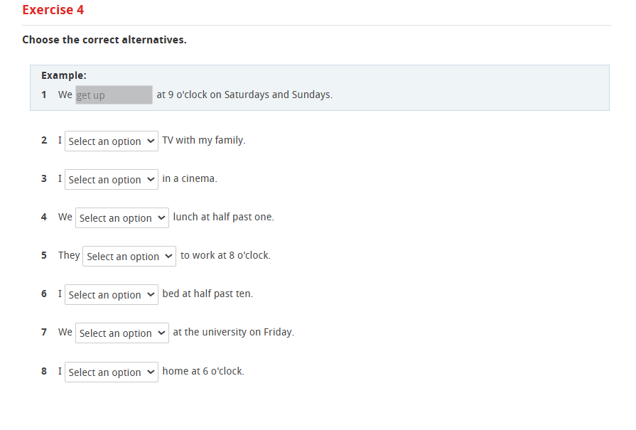 Choose the correct alternatives. Example: 1 | StudyX