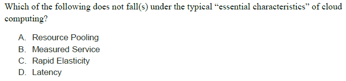 Which of the following does not fall(s) | StudyX